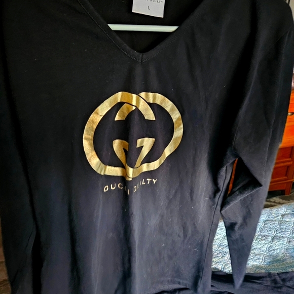 Gucci | Tops | Gucci Fragrance Long Sleep Top | Poshmark